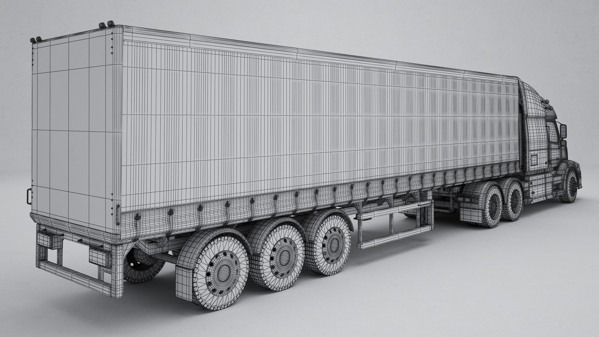 3D Heavy Transporter Truck With Trailer 03 - TurboSquid 1909211