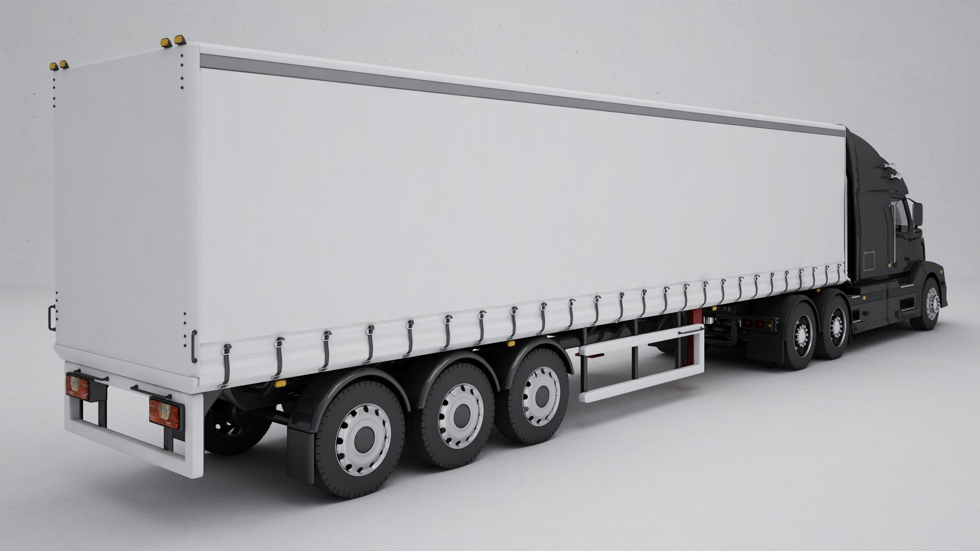 3D Heavy Transporter Truck With Trailer 03 - TurboSquid 1909211