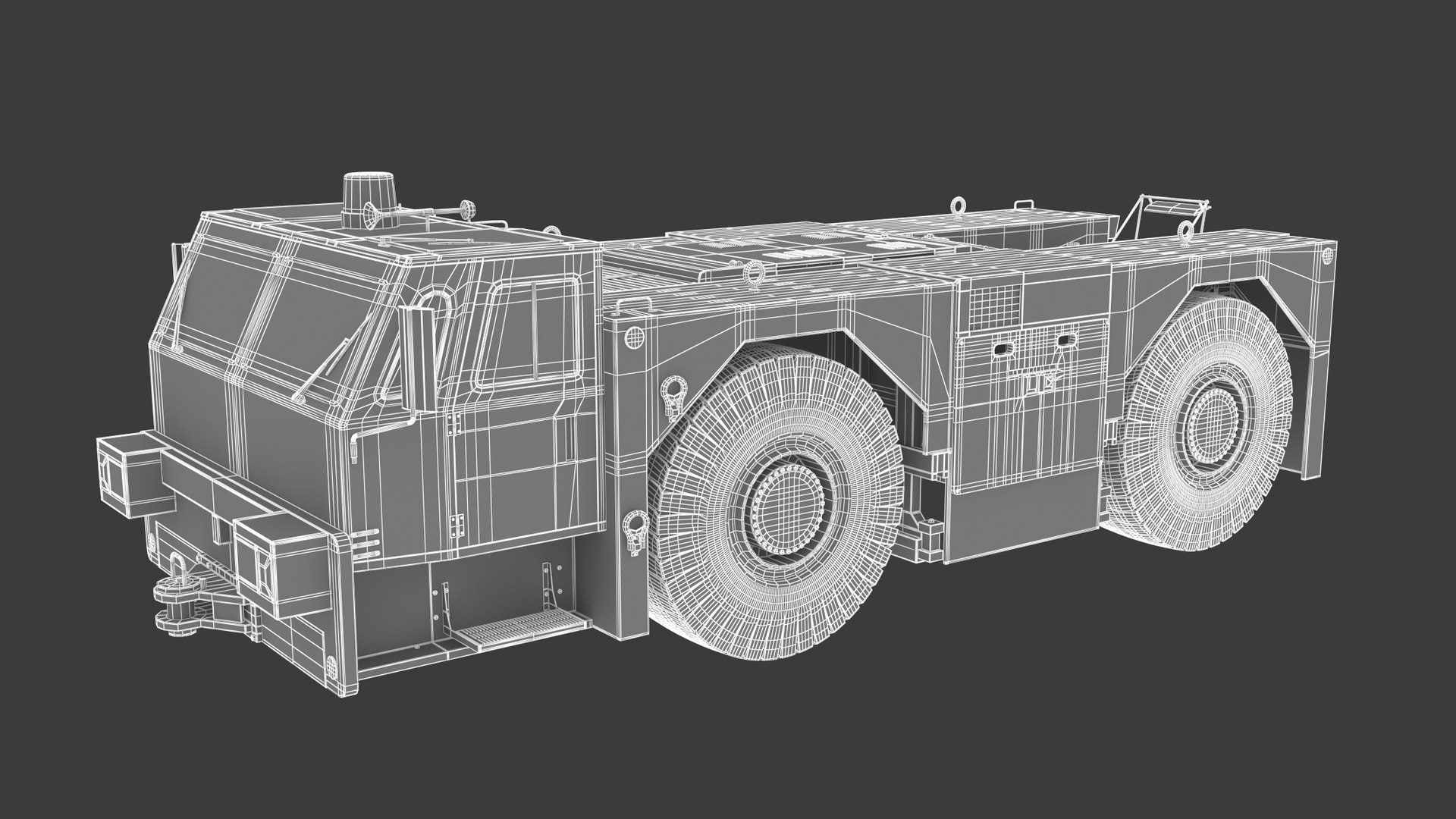 3D Aircraft Tractor Tug Model - TurboSquid 1478350