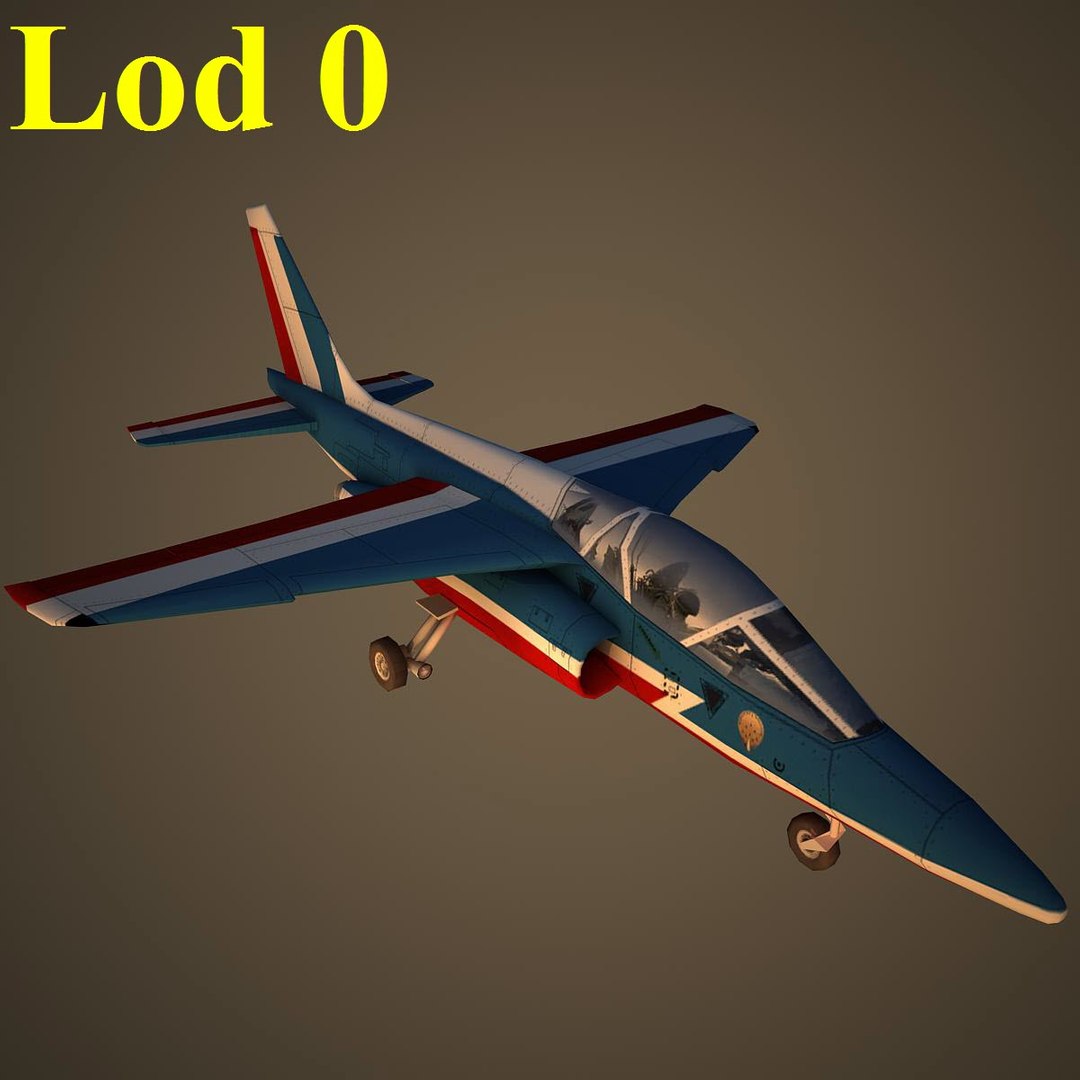 Alpha Jet Faf Aircraft 3d Model