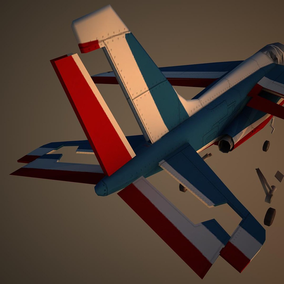 Alpha Jet Faf Aircraft 3d Model