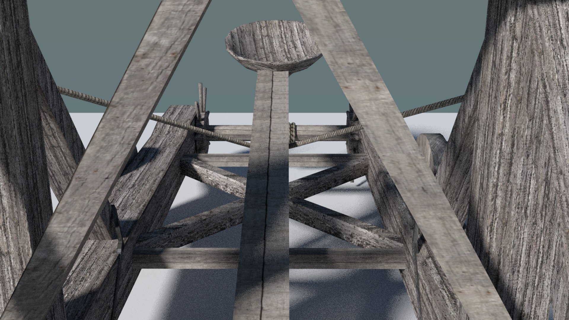 maya medieval catapult