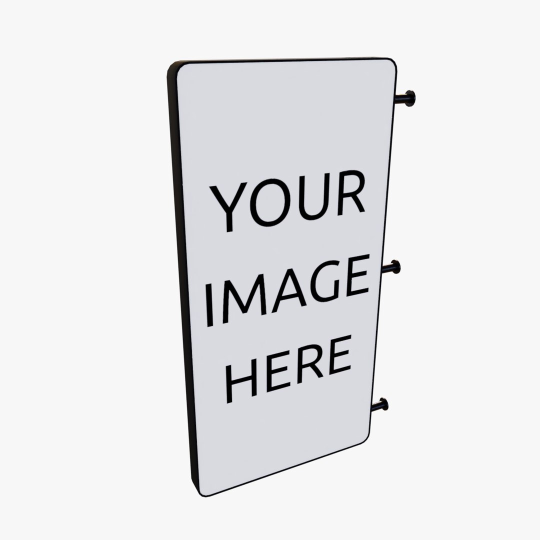 3D Sign Board Model - TurboSquid 1406329