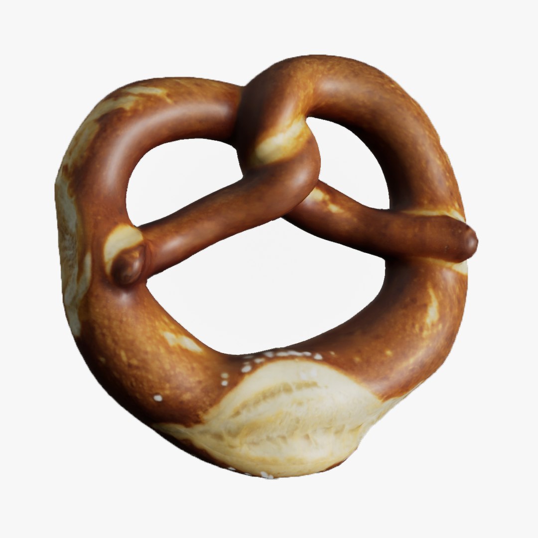 3D pretzel - low poly model - TurboSquid 1859778