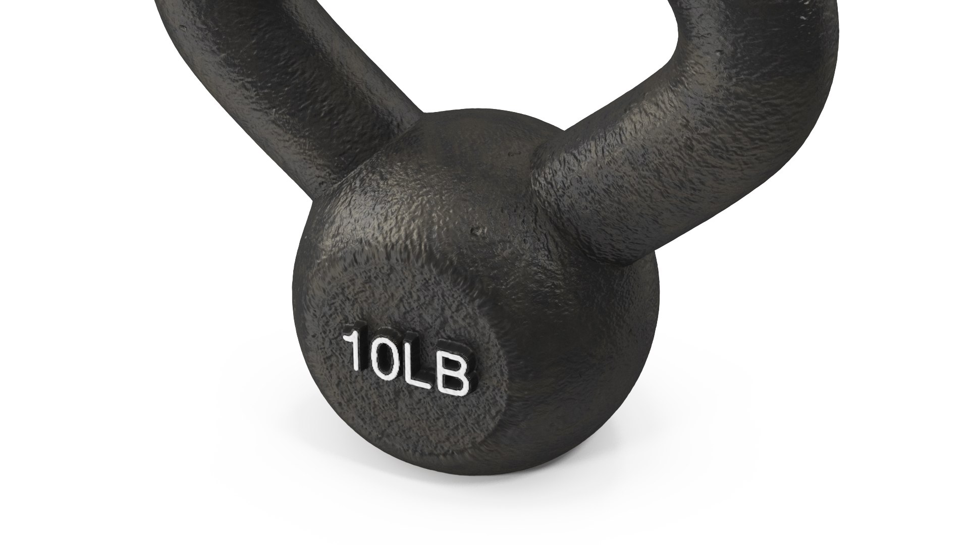 Wide Grip Solid Cast Kettlebell 10lb 3D Model - TurboSquid 2068969