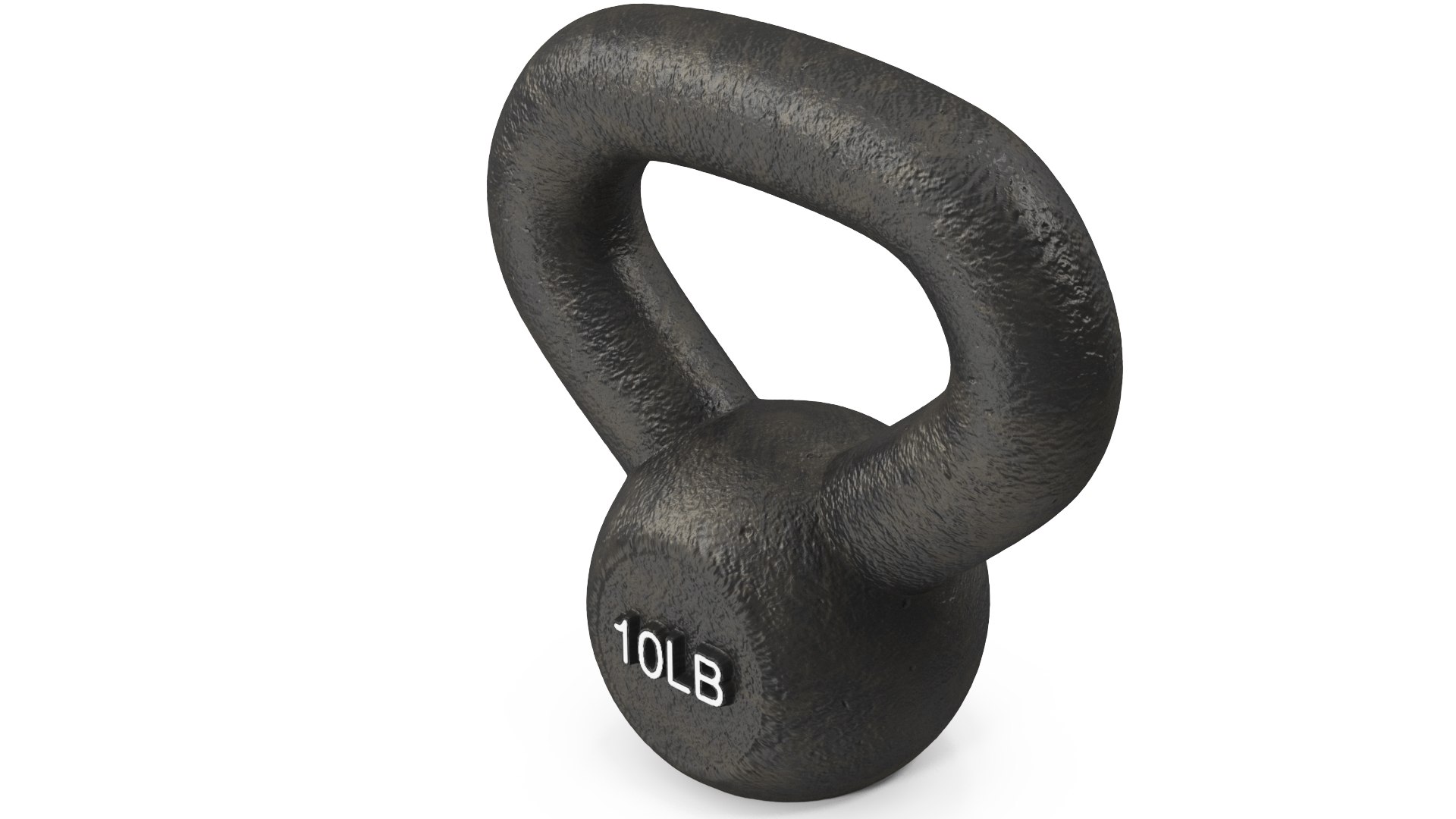 Wide Grip Solid Cast Kettlebell 10lb 3D Model - TurboSquid 2068969