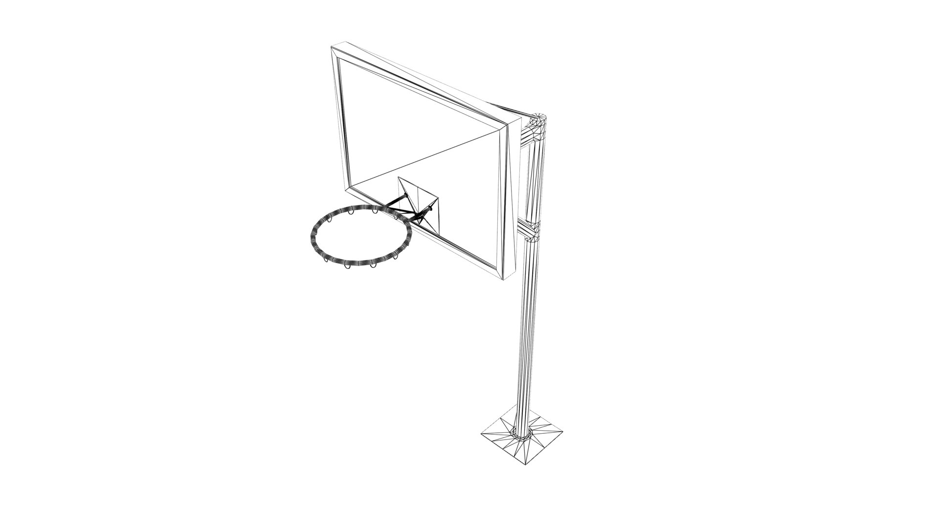 Basketball Hoop Rim 3D Model - TurboSquid 2071338
