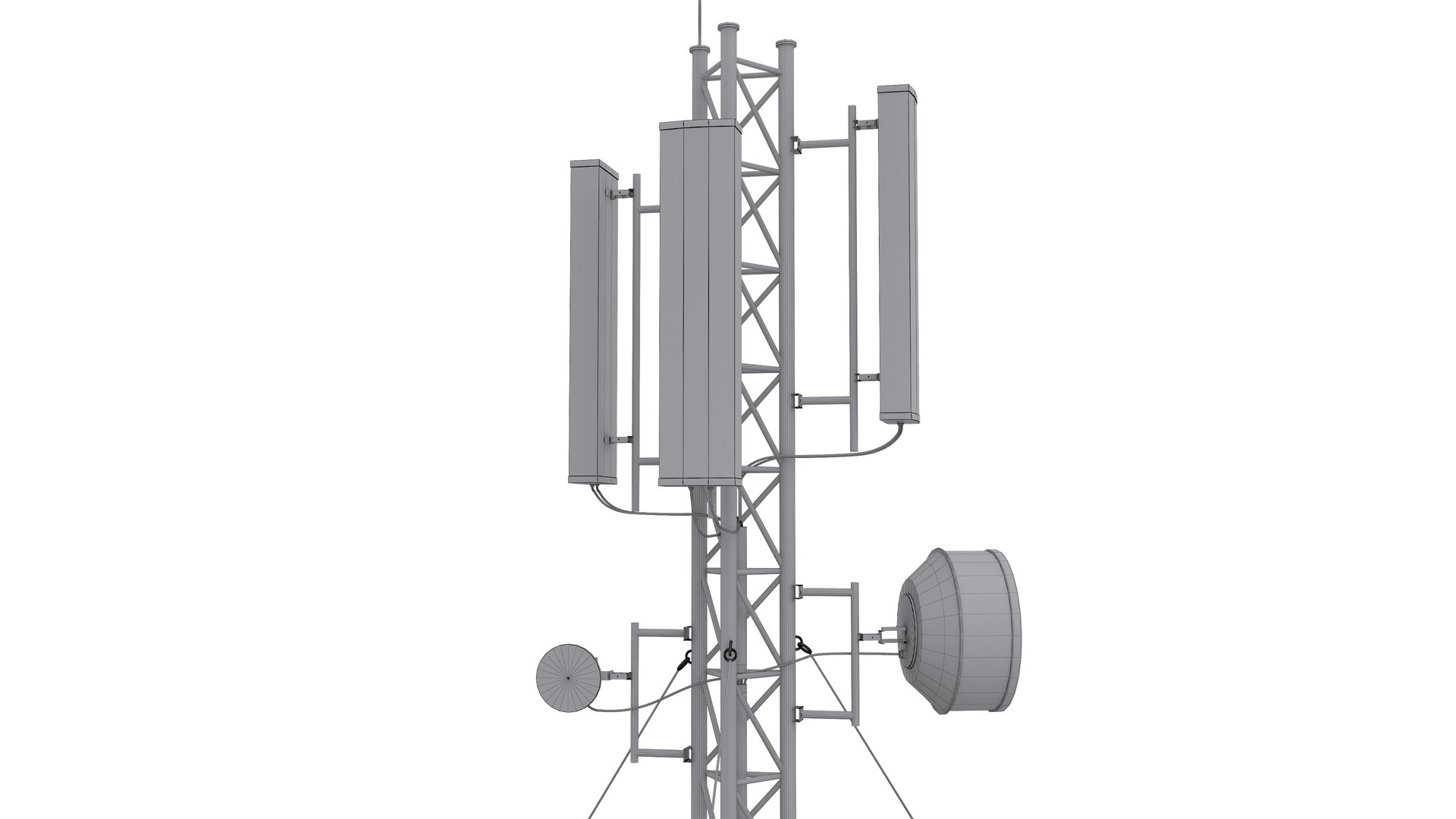 Cellular Tower Site 3D Model - TurboSquid 2262693
