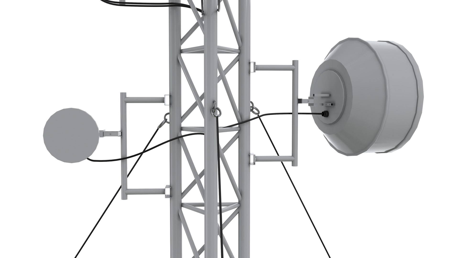 Cellular Tower Site 3D Model - TurboSquid 2262693