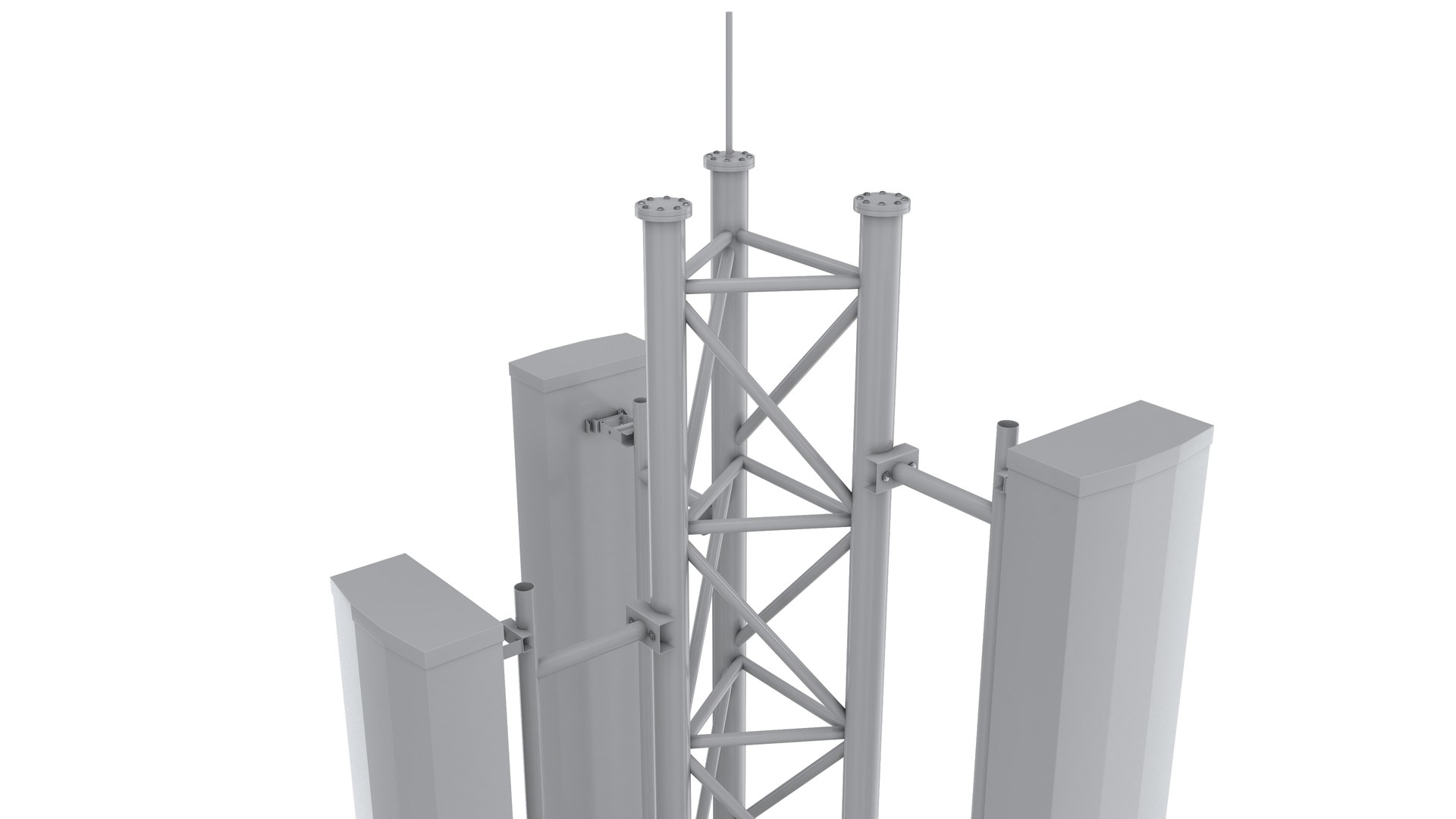 Cellular Tower Site 3D Model - TurboSquid 2262693