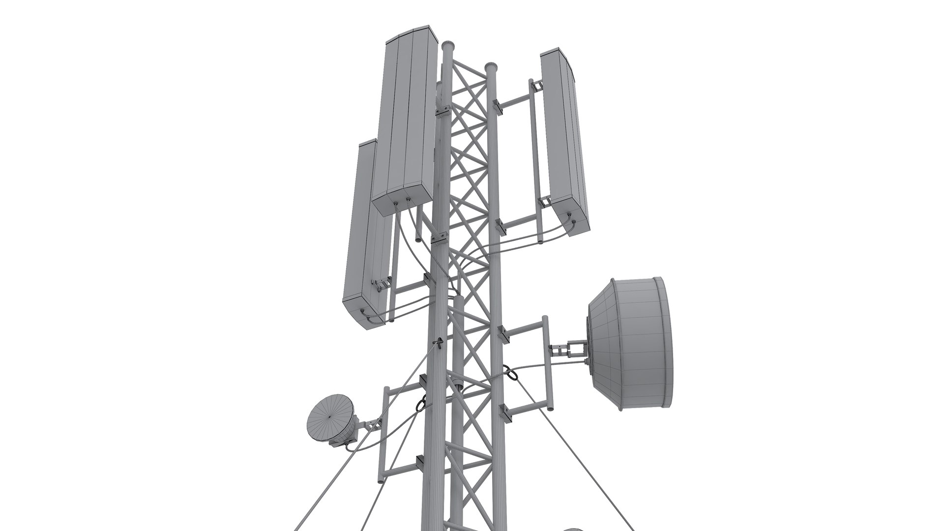 Cellular Tower Site 3D Model - TurboSquid 2262693