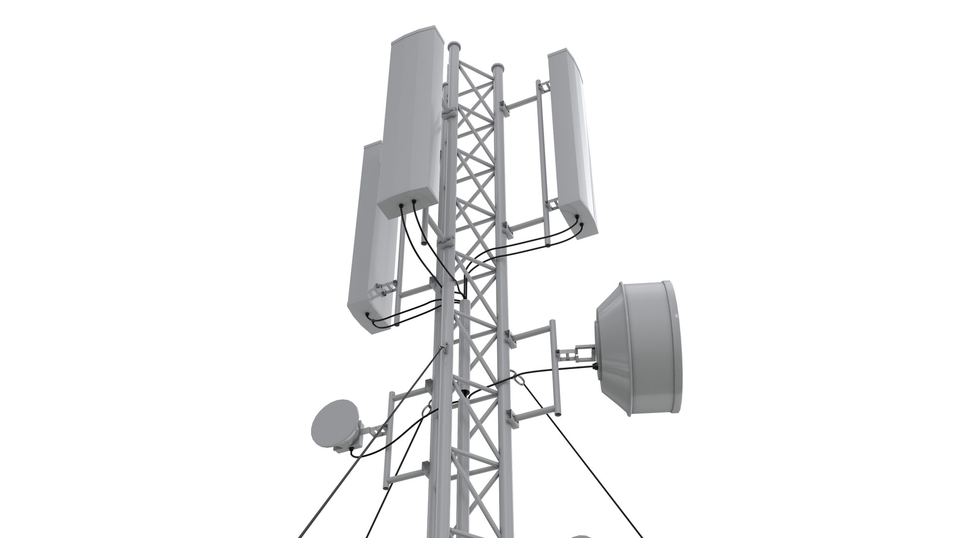 Cellular Tower Site 3D Model - TurboSquid 2262693