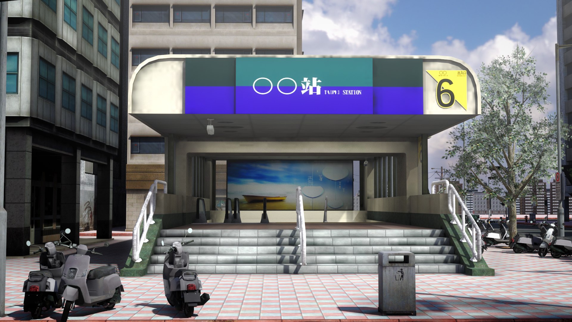 3D Tw Street Mrt Model - TurboSquid 2341105