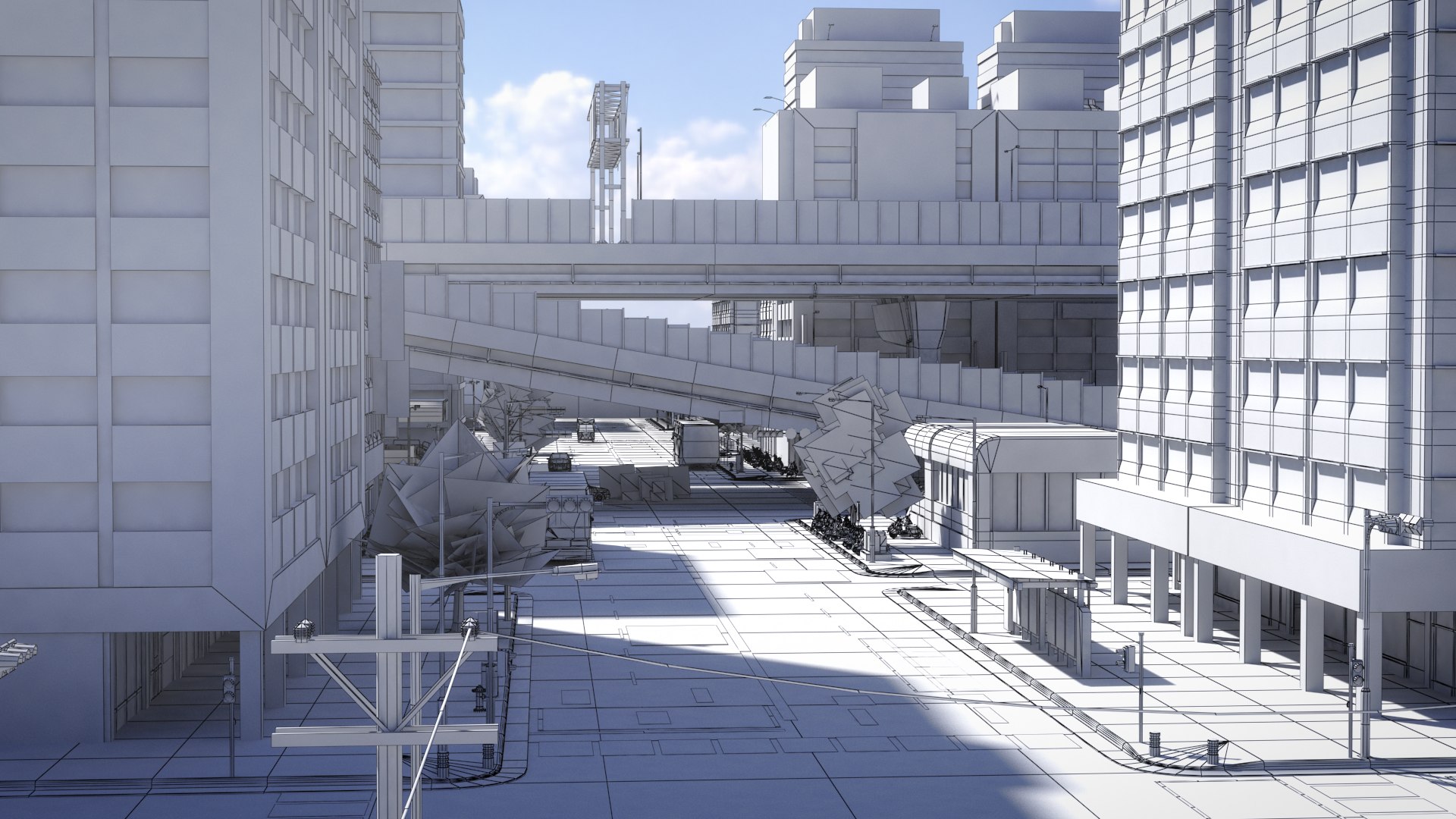 3D Tw Street Mrt Model - TurboSquid 2341105