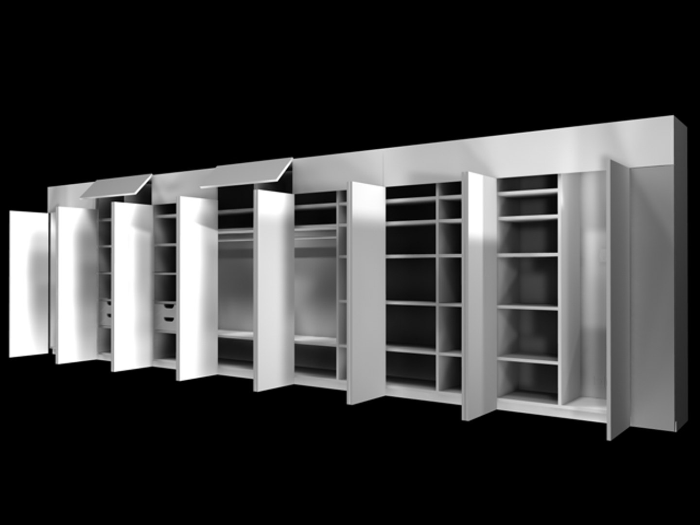 3d storage cabinet model
