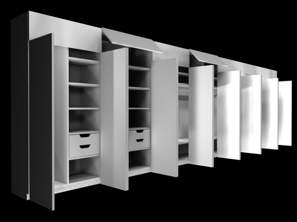 3d storage cabinet model