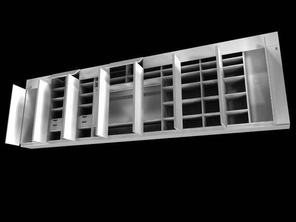 3d storage cabinet model