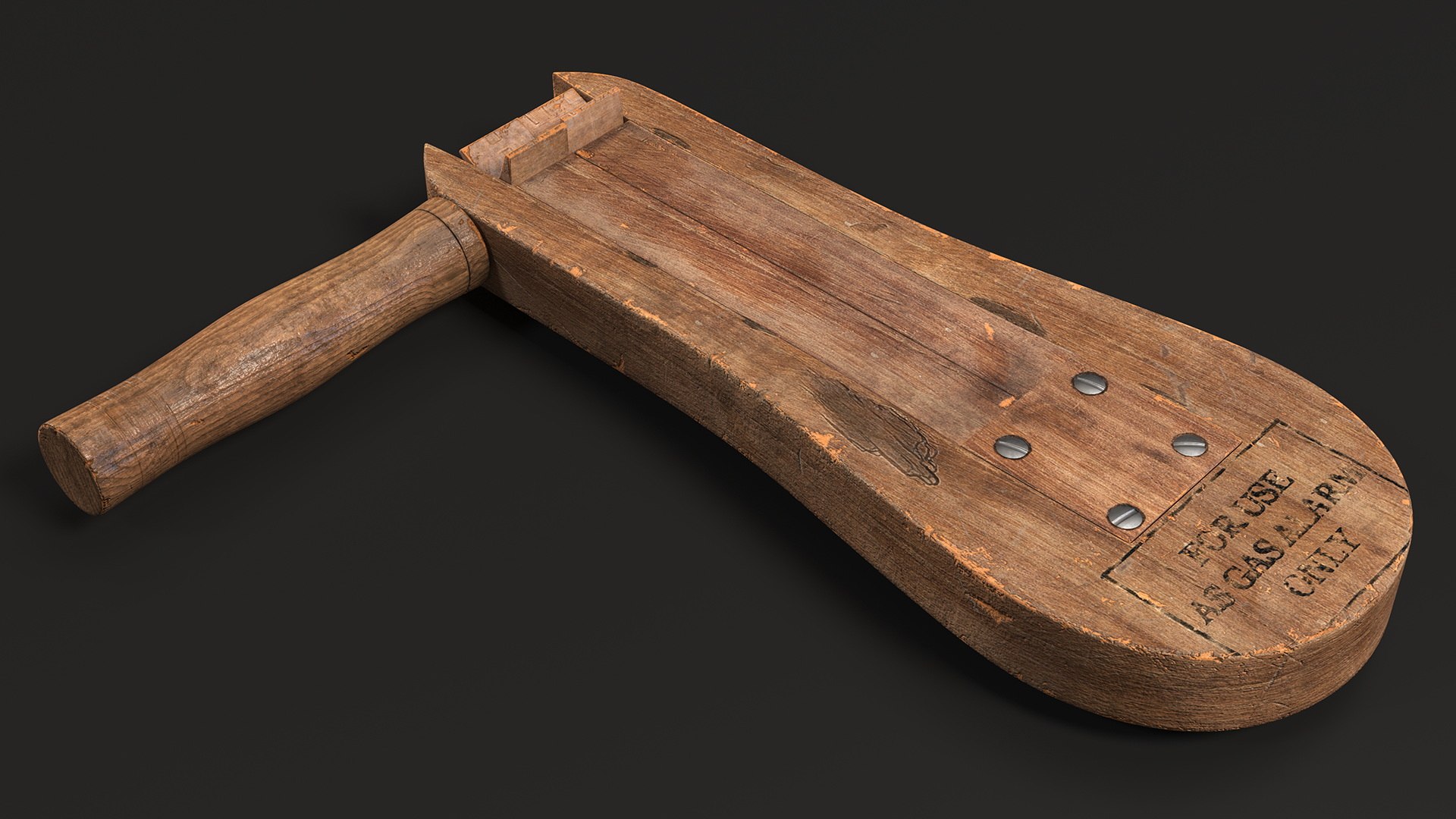 3D Vintage Fire Rattle Alarm Model - TurboSquid 2028933