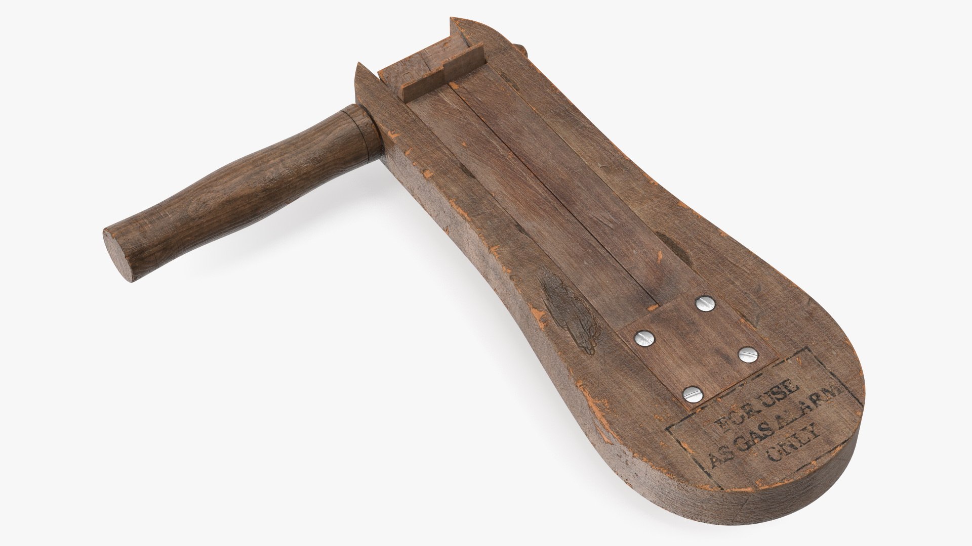 3D Vintage Fire Rattle Alarm model - TurboSquid 2028933