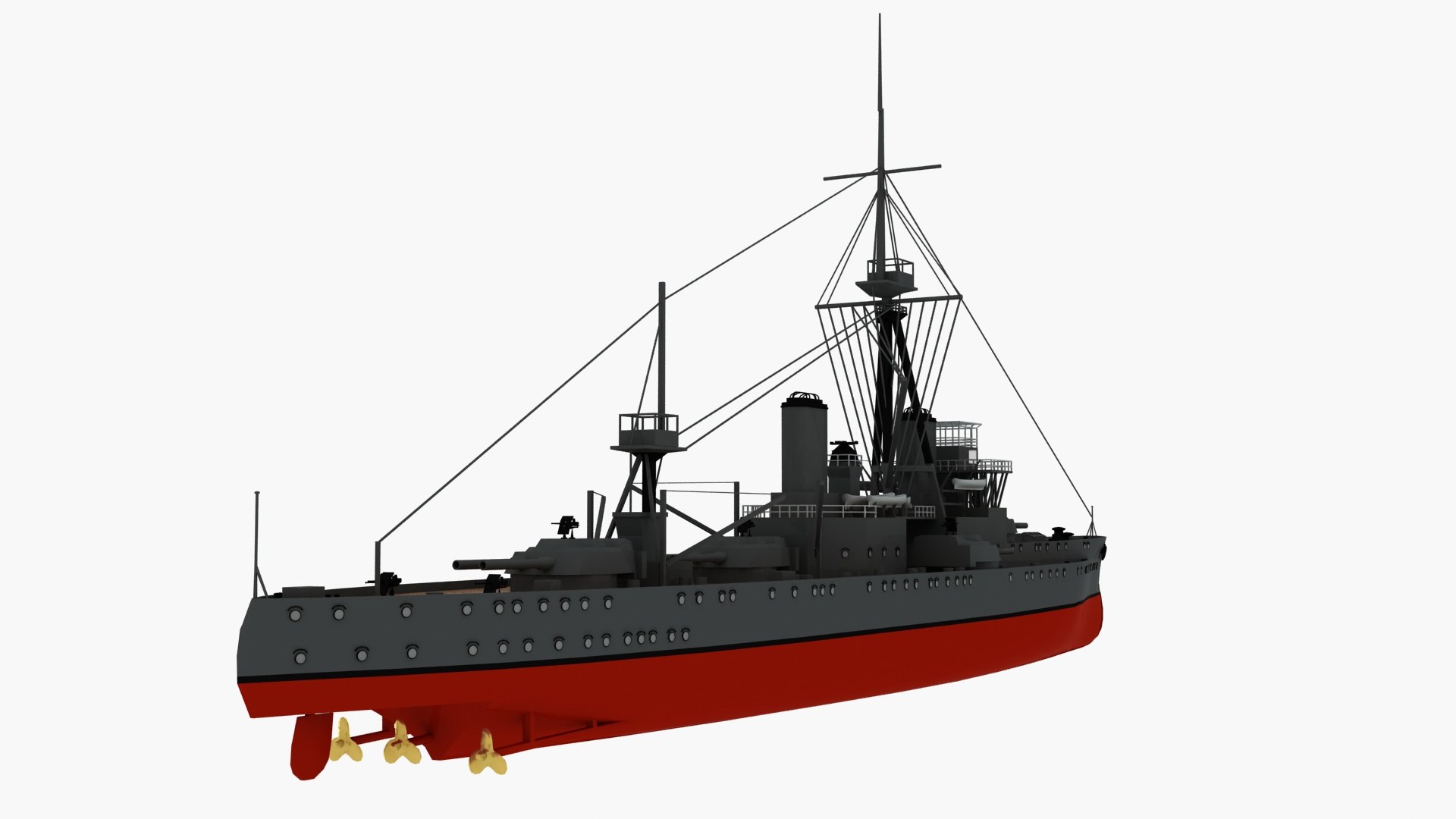 Hms dreadnought 3D - TurboSquid 1203462