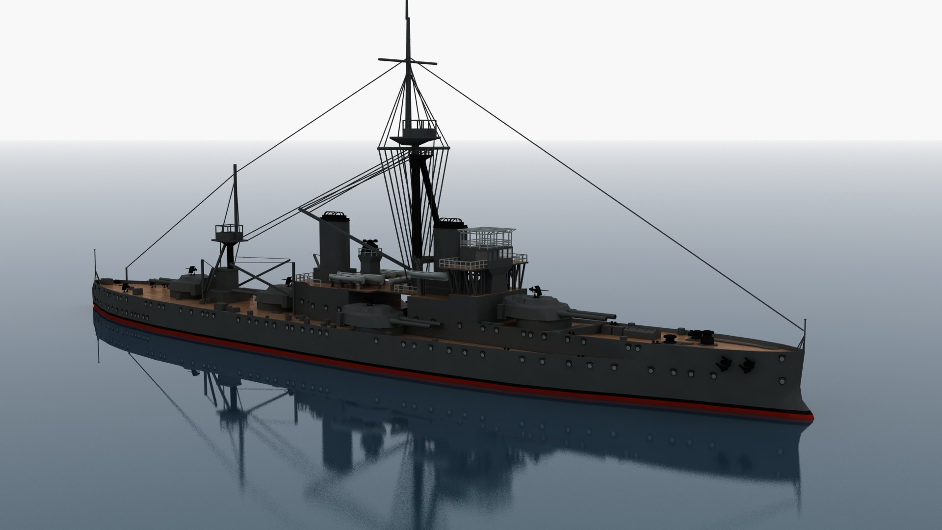 Hms dreadnought 3D - TurboSquid 1203462