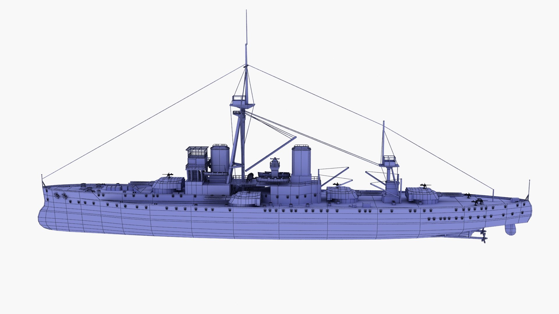 Hms dreadnought 3D - TurboSquid 1203462