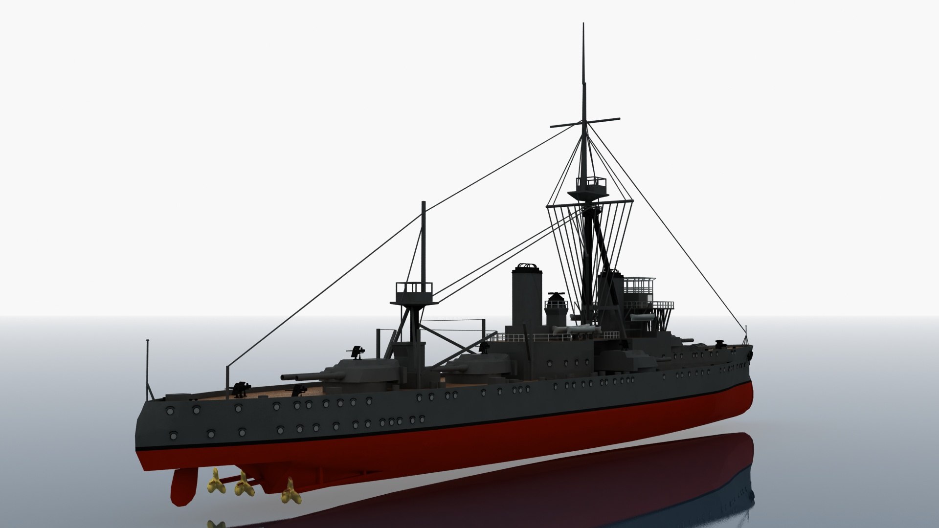 Hms dreadnought 3D - TurboSquid 1203462