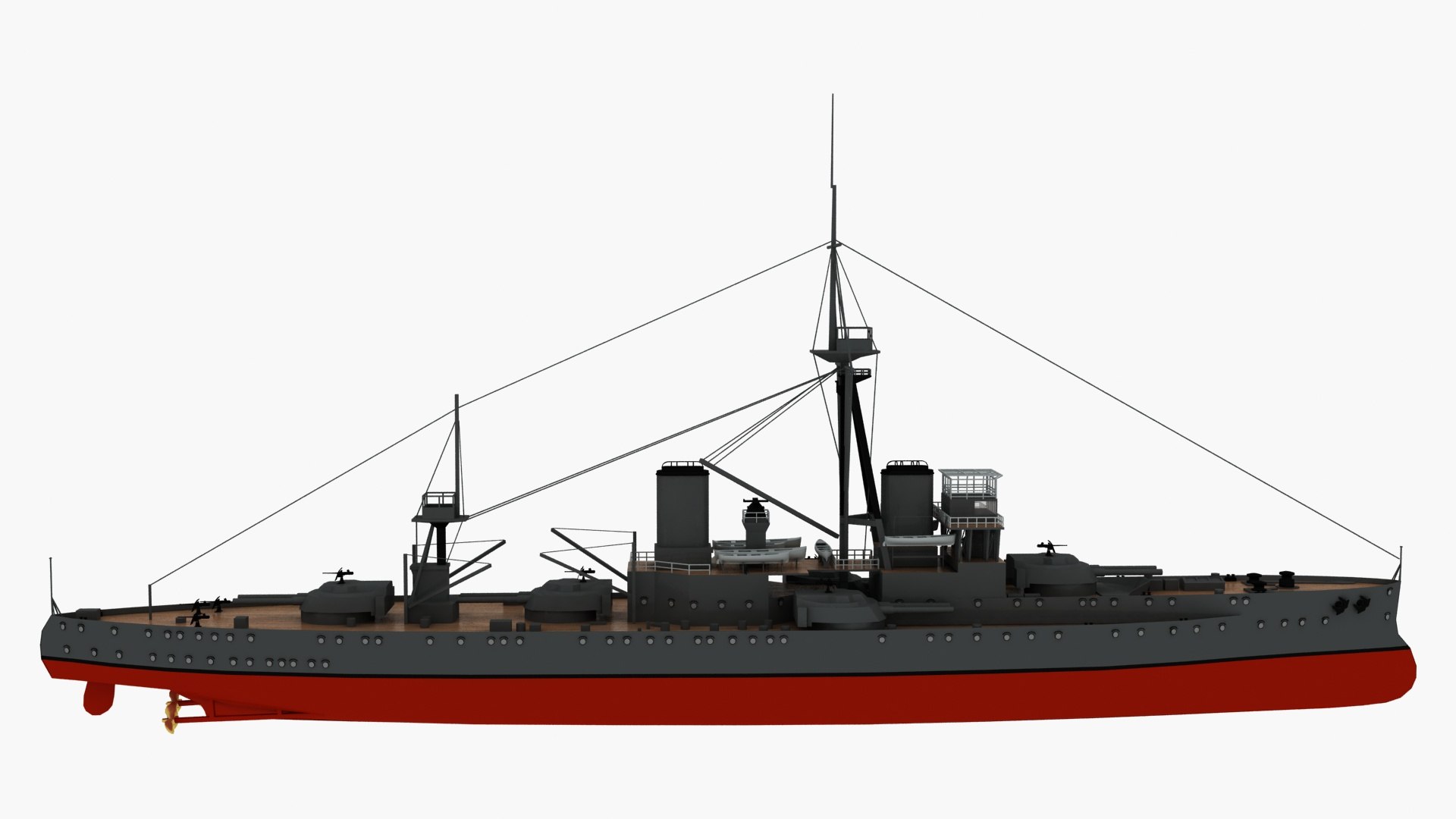 Hms dreadnought 3D - TurboSquid 1203462