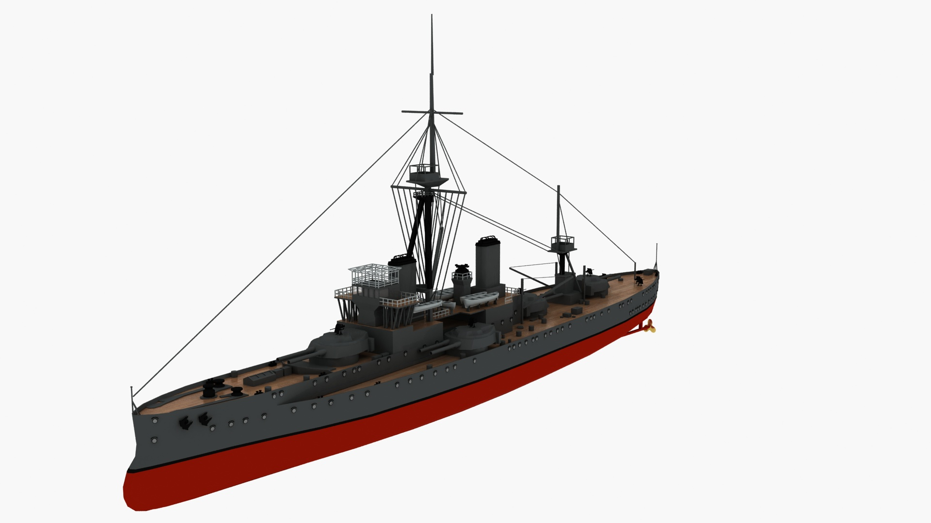 Hms dreadnought 3D - TurboSquid 1203462