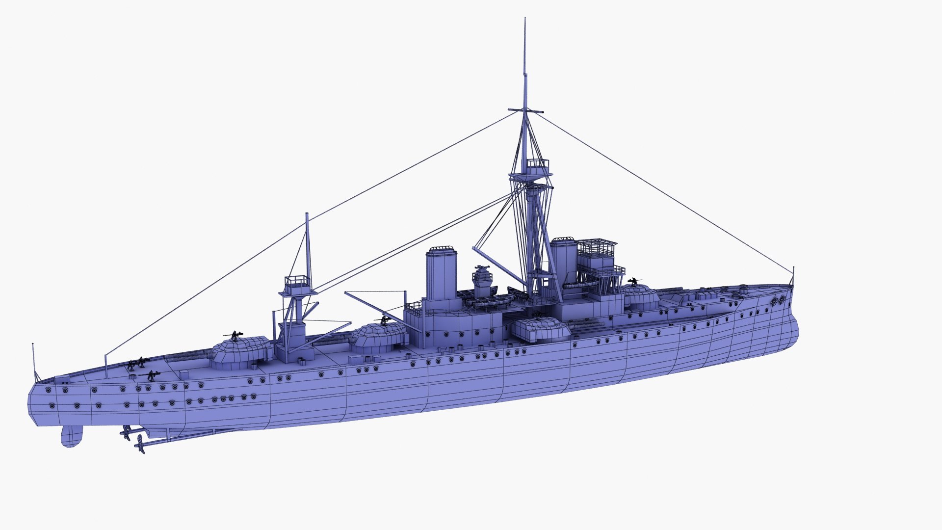 Hms dreadnought 3D - TurboSquid 1203462