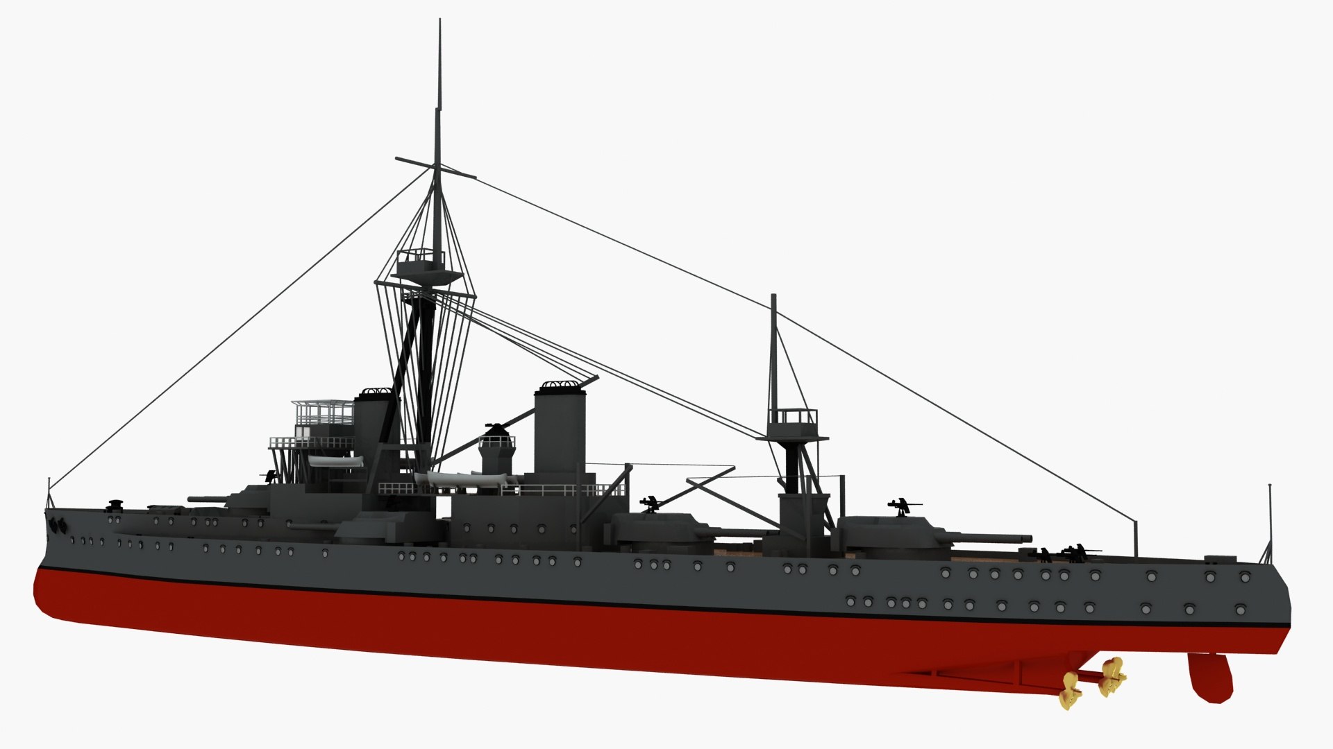 Hms dreadnought 3D - TurboSquid 1203462