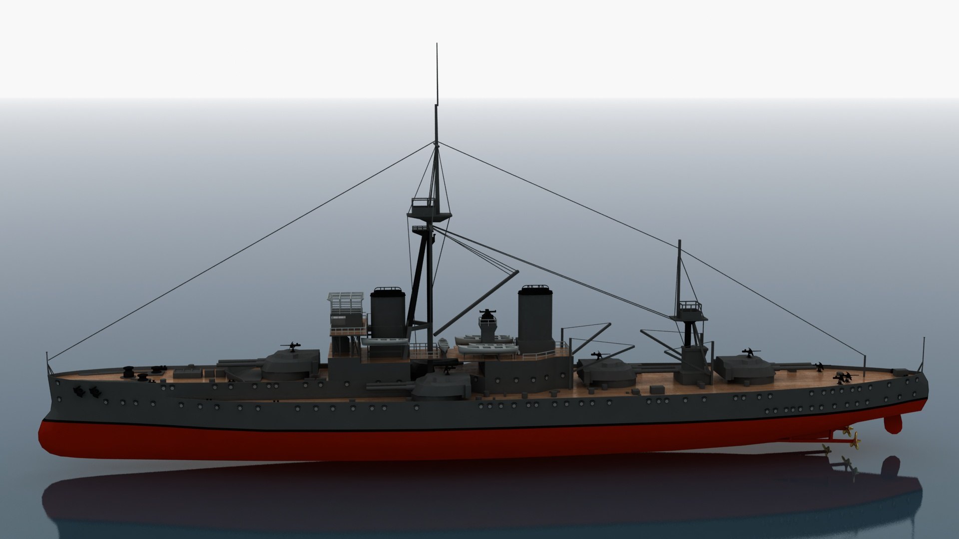 Hms dreadnought 3D - TurboSquid 1203462