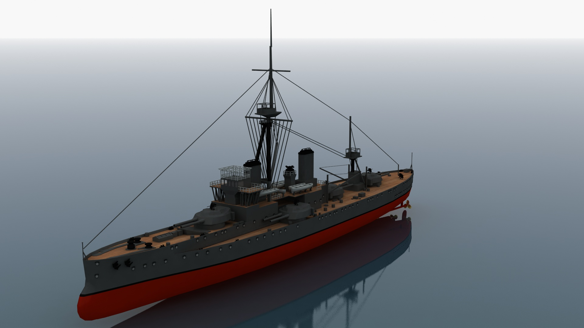 Hms dreadnought 3D - TurboSquid 1203462
