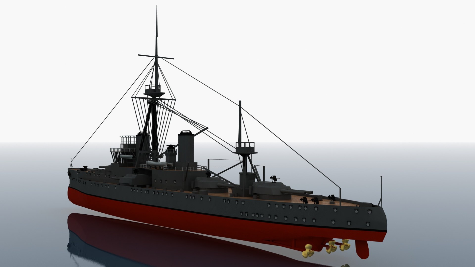Hms dreadnought 3D - TurboSquid 1203462