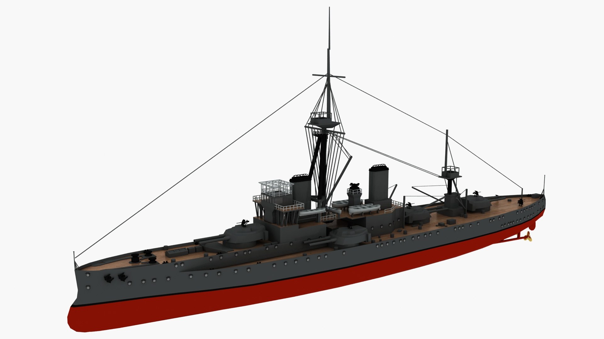 Hms dreadnought 3D - TurboSquid 1203462
