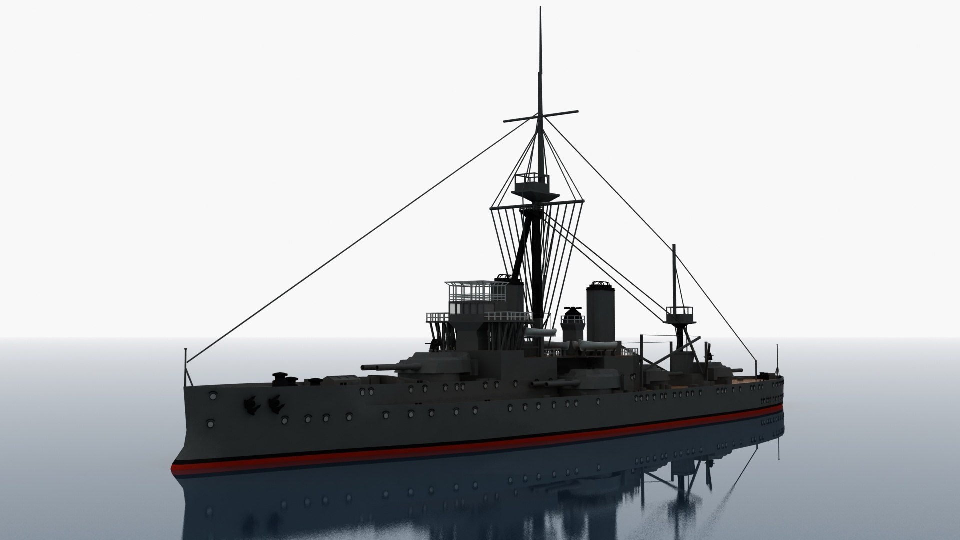 Hms dreadnought 3D - TurboSquid 1203462