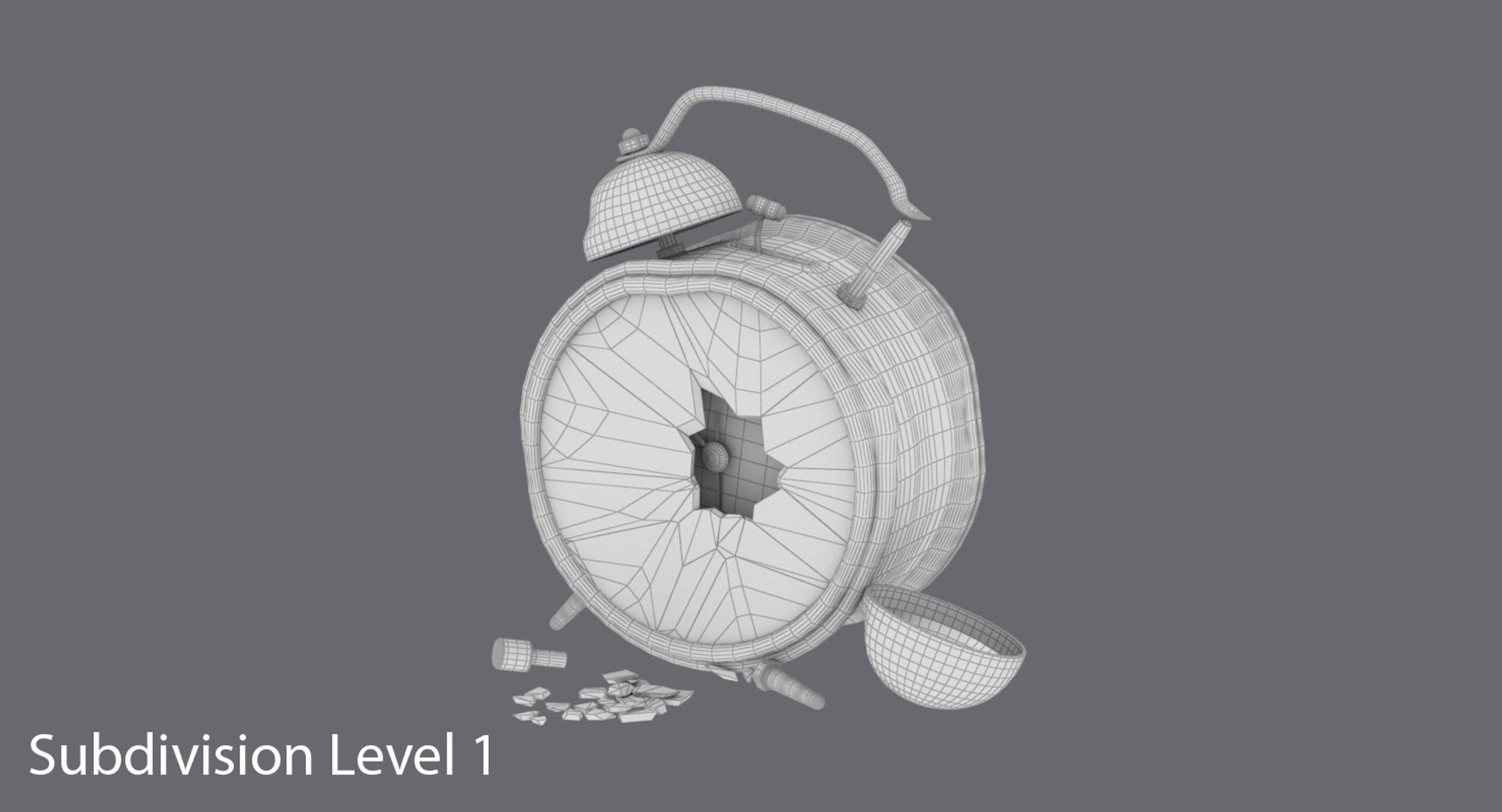 Max Damaged Alarm Clock Dirty