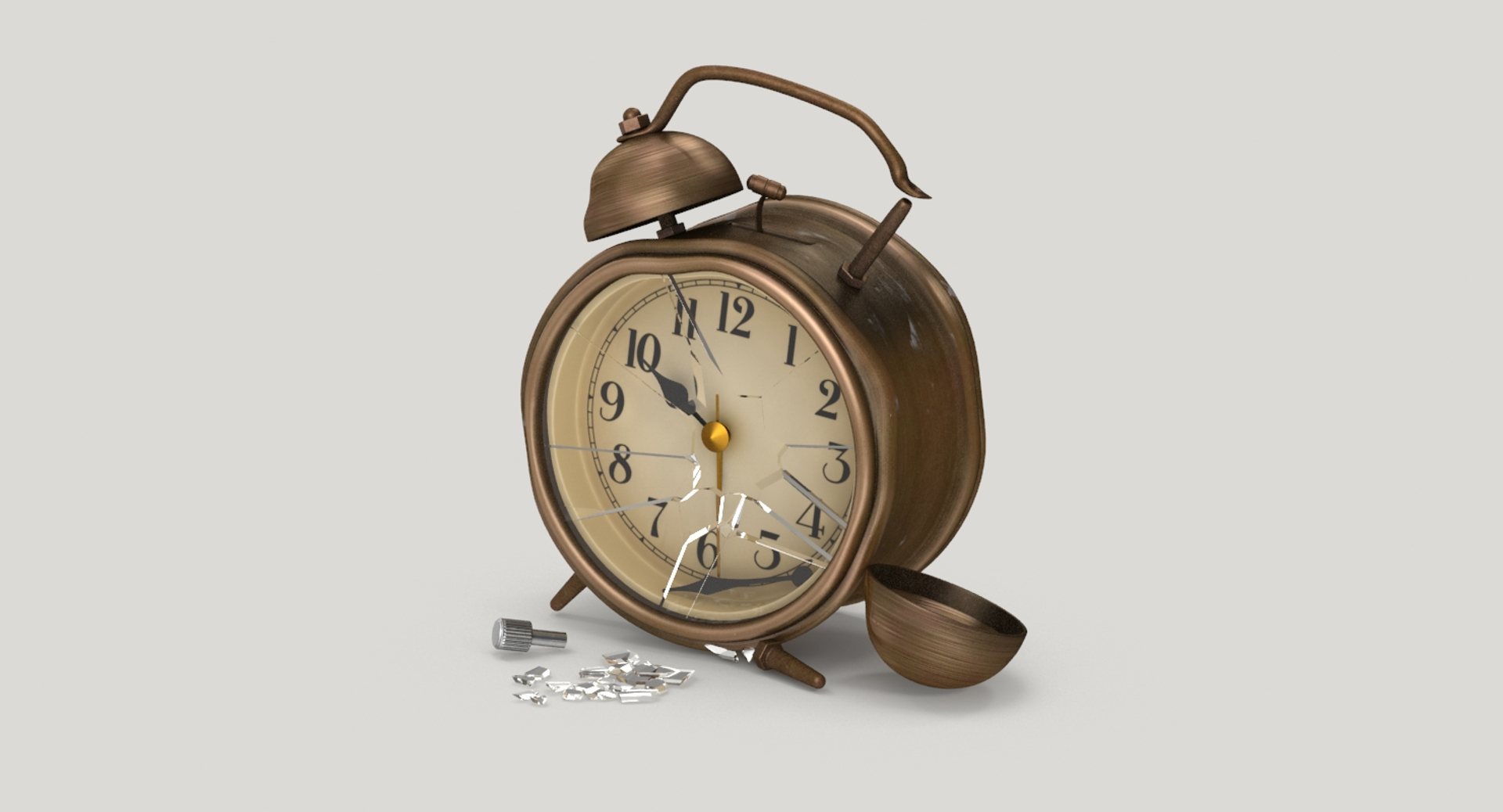 Max Damaged Alarm Clock Dirty