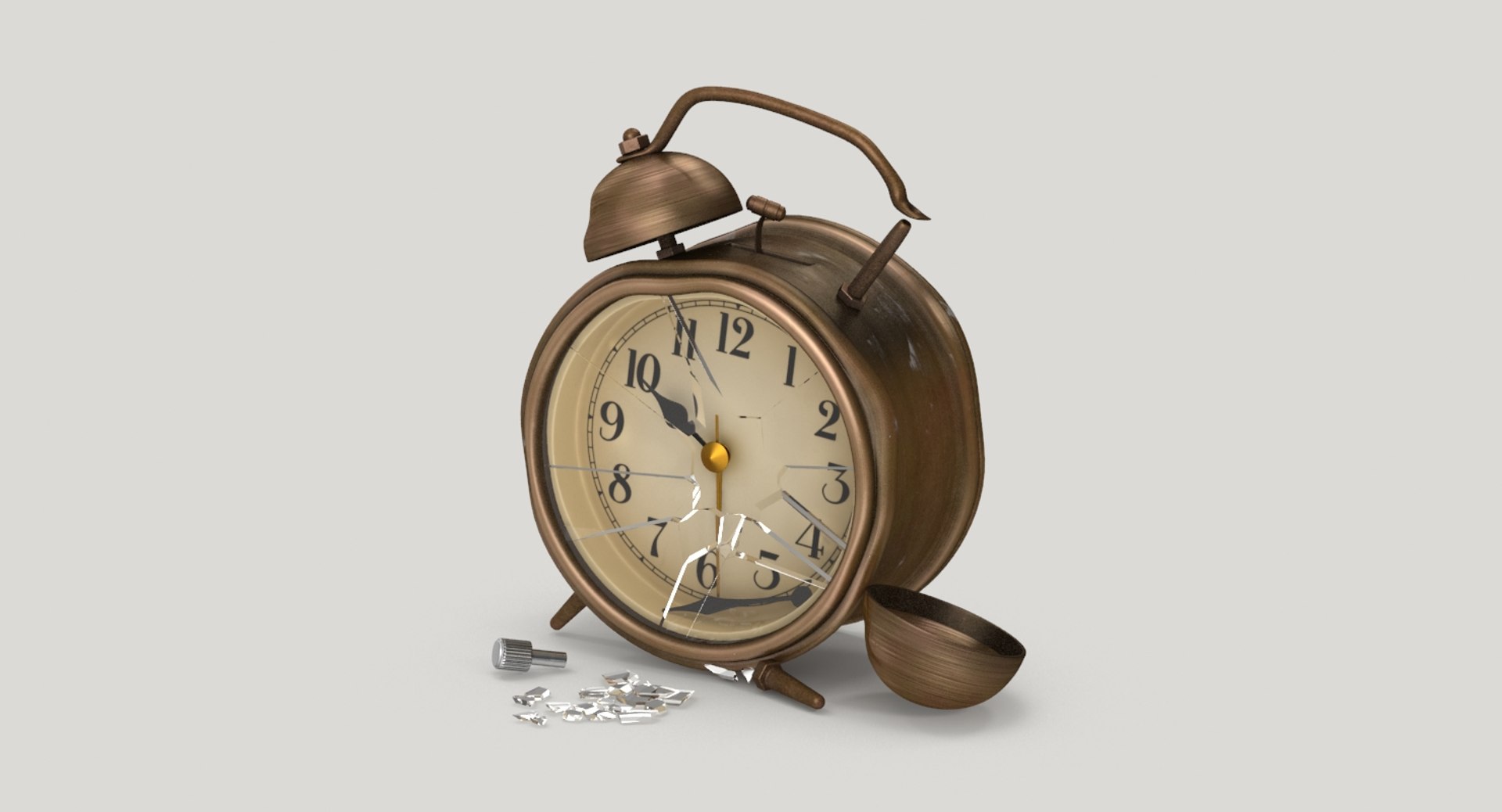 Max Damaged Alarm Clock Dirty