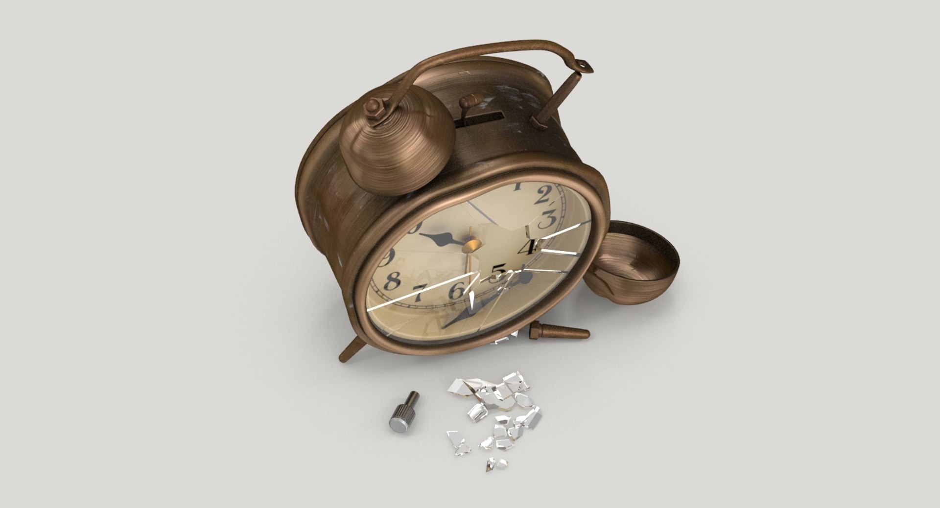 Max Damaged Alarm Clock Dirty