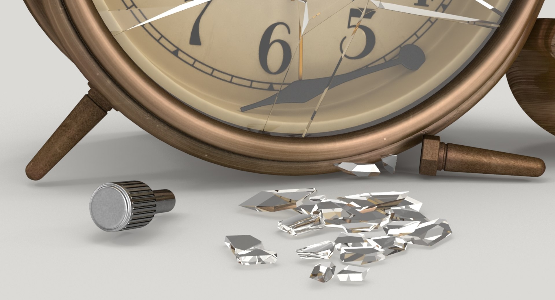 Max Damaged Alarm Clock Dirty