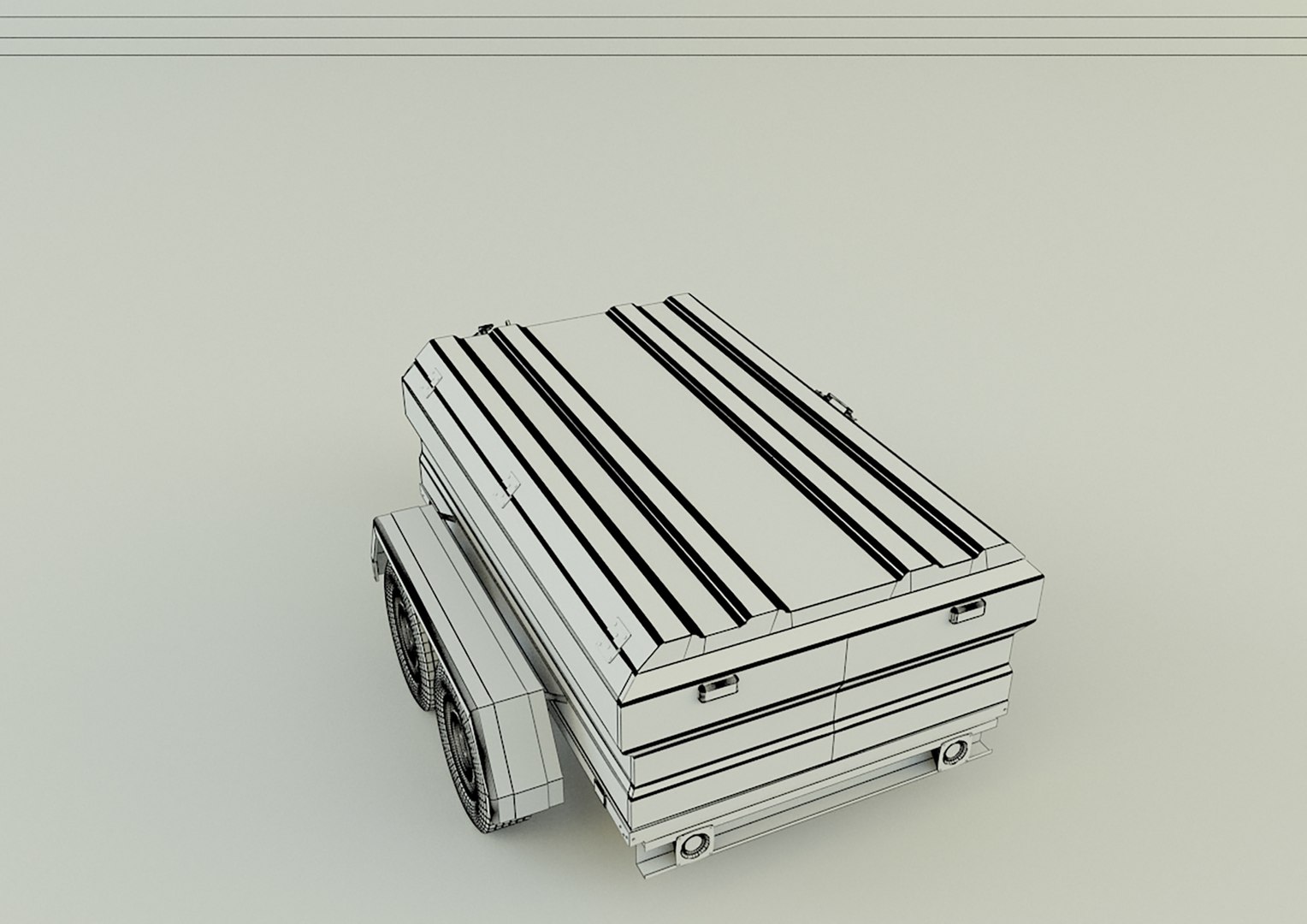 Vehicle Trailer 111 3D Model - TurboSquid 2120697