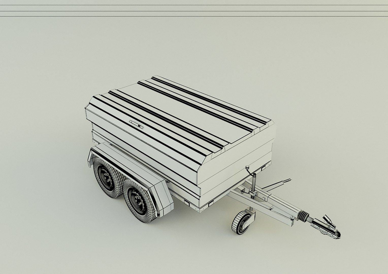 Vehicle trailer 111 3D model - TurboSquid 2120697