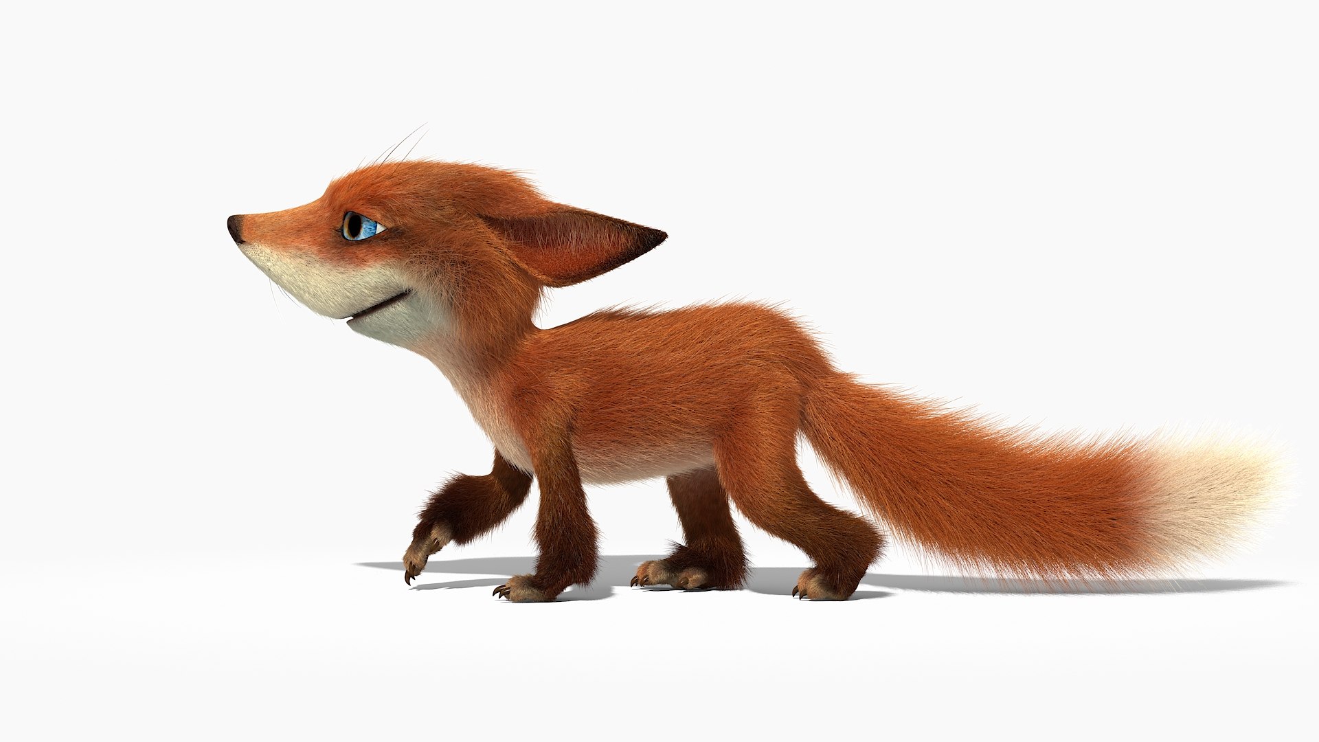 3D Funny little fox model - TurboSquid 1969310