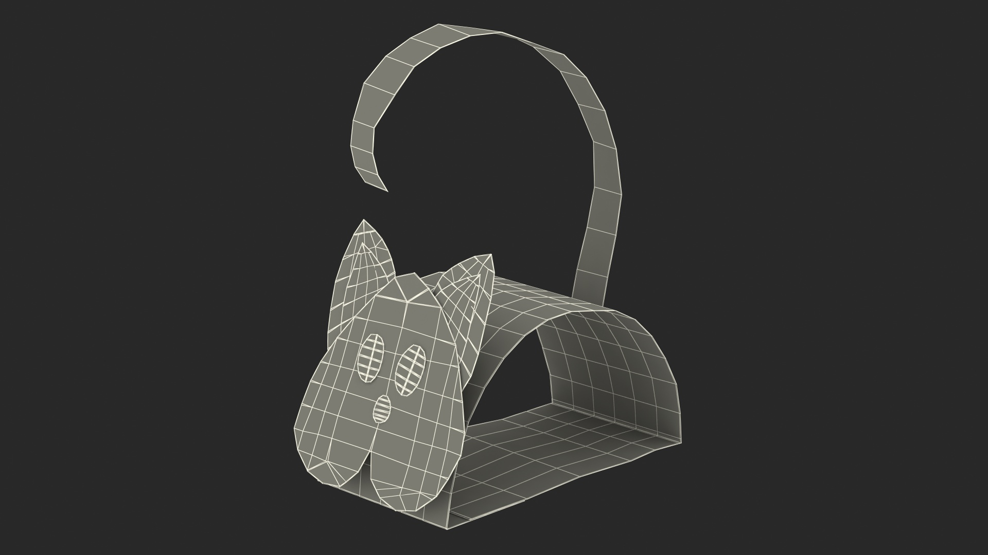 3D Craft Paper Toy Cat Model - TurboSquid 1934072