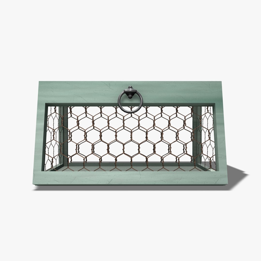 3d chicken wire box model