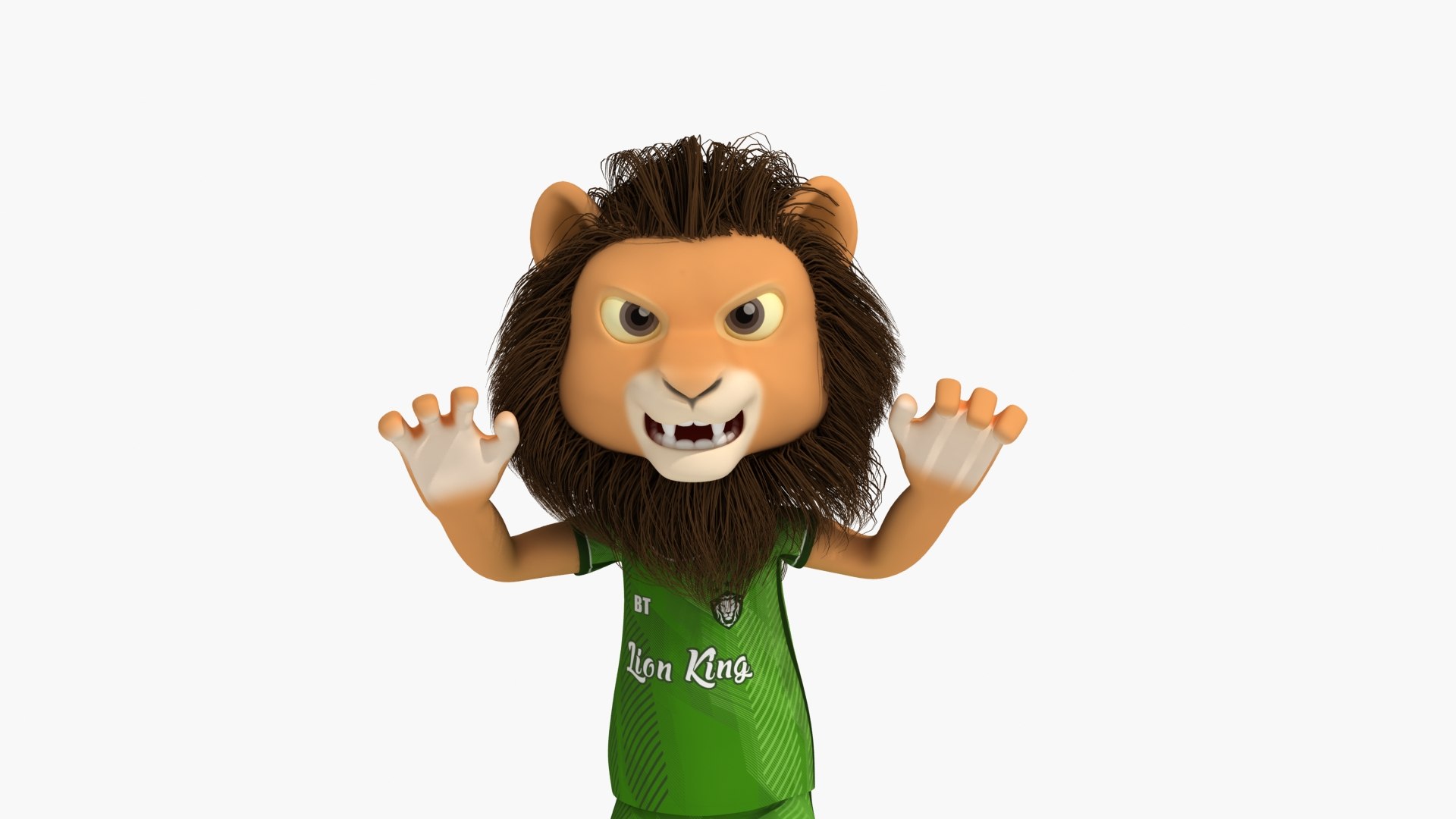 3D Model Cartoon Lion - TurboSquid 2013763