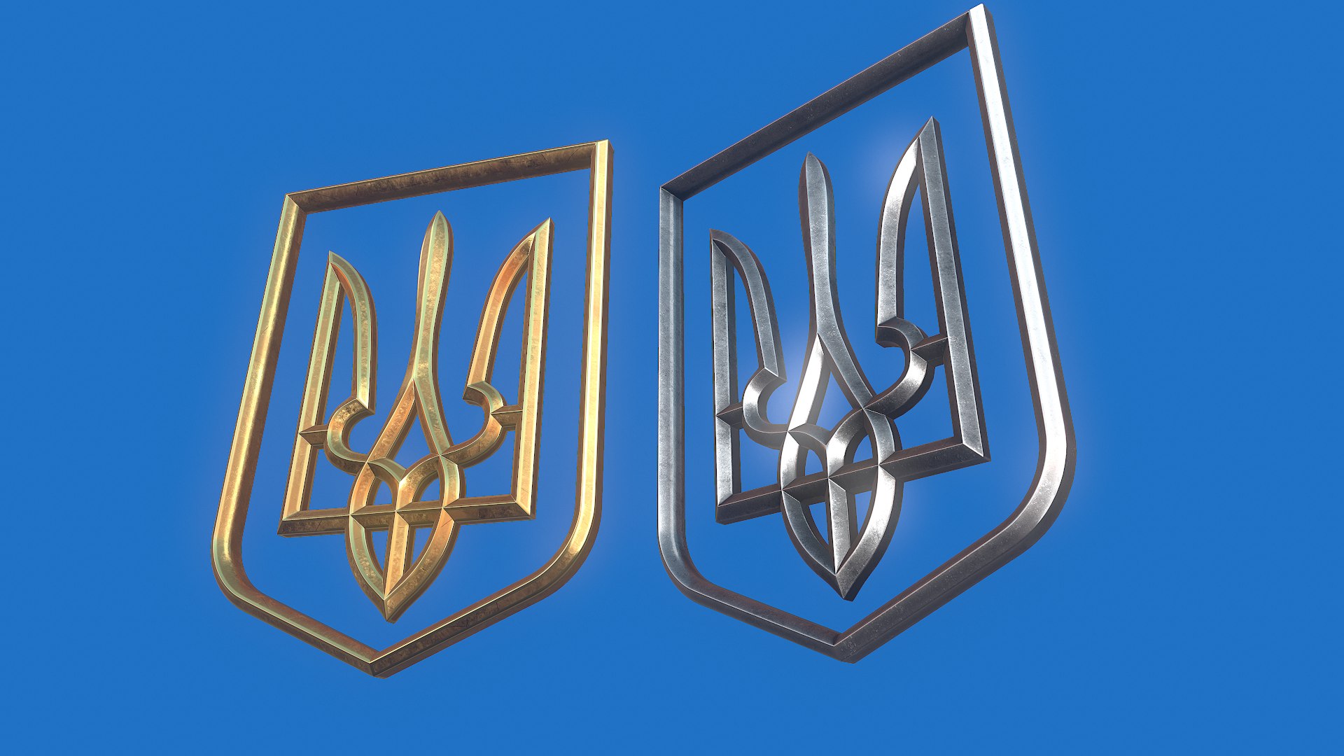 3D model Emblem of Ukraine - TurboSquid 2159383