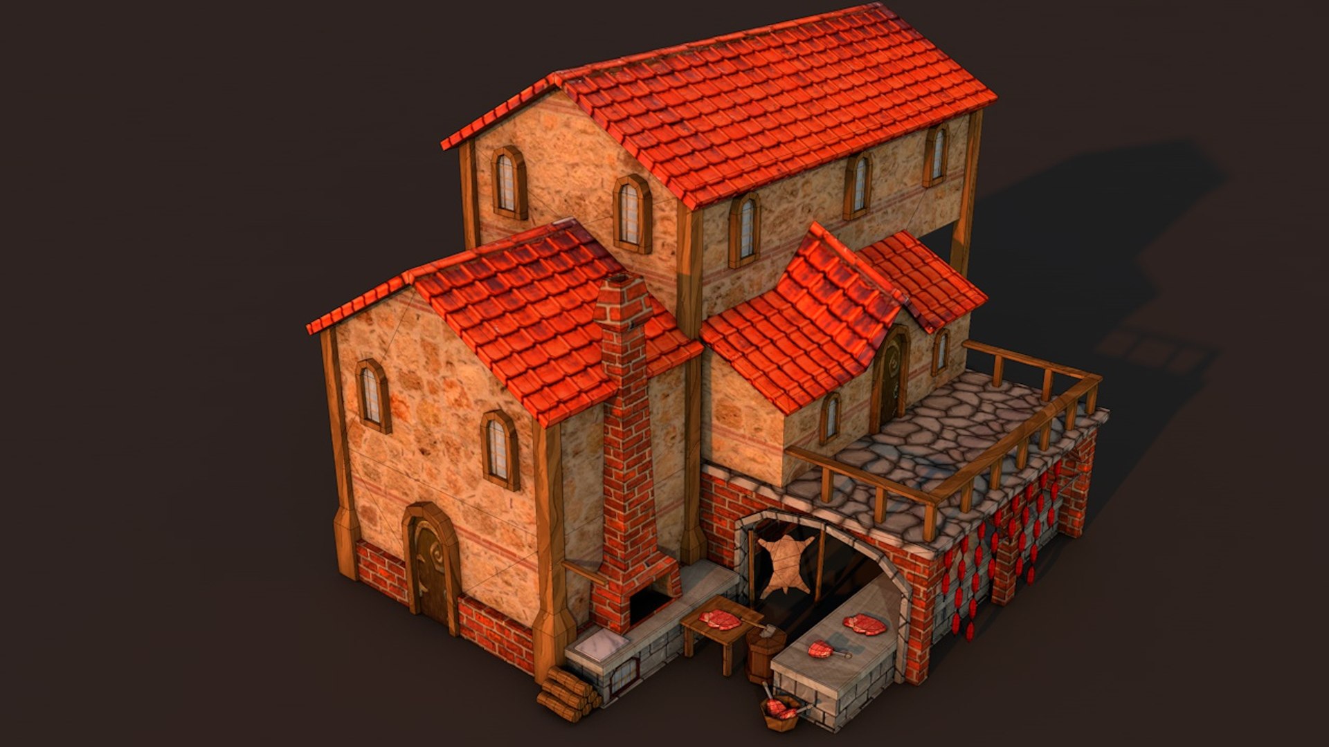 3D Rome Butcher - TurboSquid 1339700
