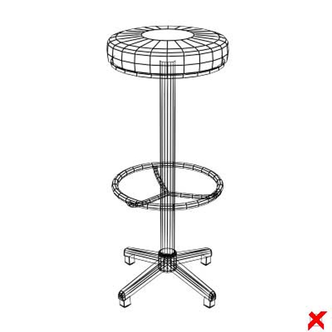 bar stool 3d model